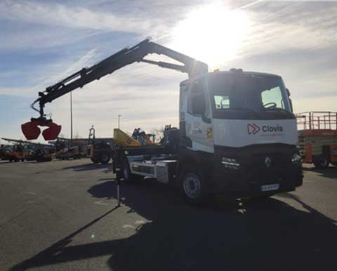 Location de Camion Ampliroll Grue